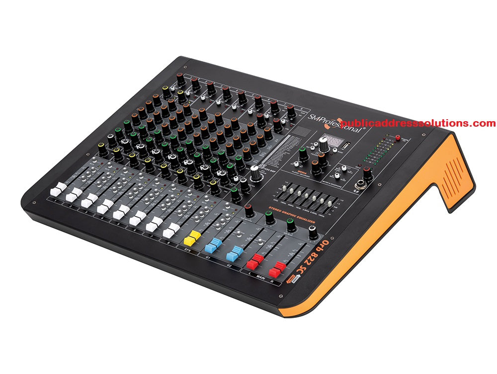 Studiomaster Orb 822 SC Mixer (8 Channel) With Inbuilt Audio Interface ...