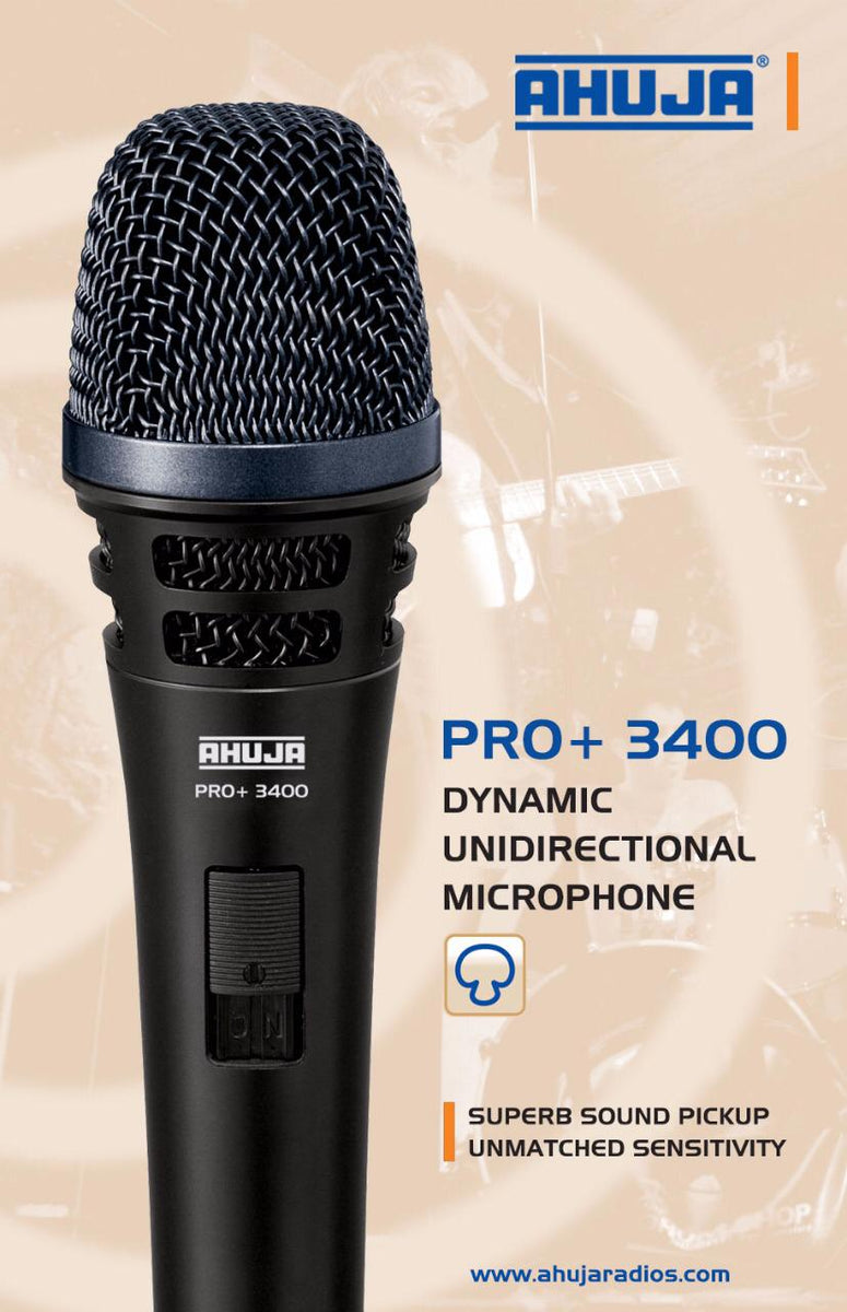 Ahuja PRO 3400 Premium Wired microphone – publicaddresssolutions